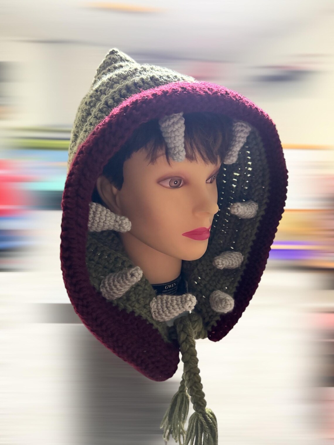 Audrey II Inspired Crochet Hood. Winter Hat. Venus Fly Trap. Costume ...