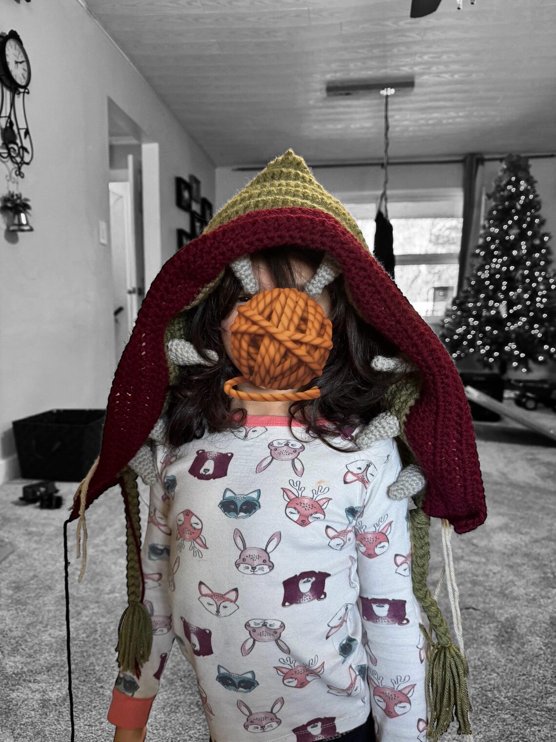 Audrey II Inspired Crochet Hood. Winter Hat. Venus Fly Trap. Costume ...