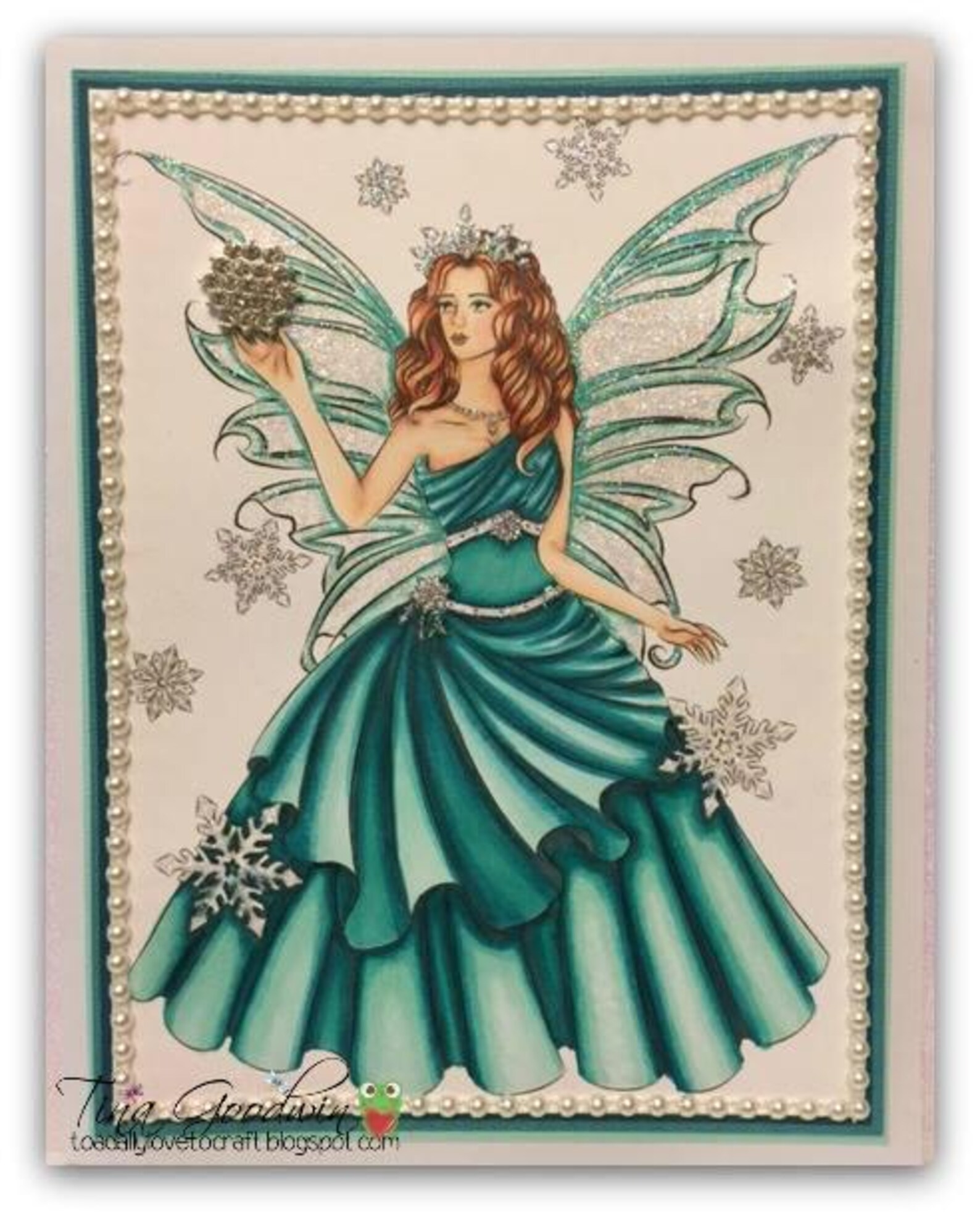 Snowflake Fairy Digital Stamp, Lineart for Coloring - Etsy
