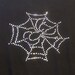 Spider Web Appliqué Crystal Spider Web Iron on Rhinestone | Etsy