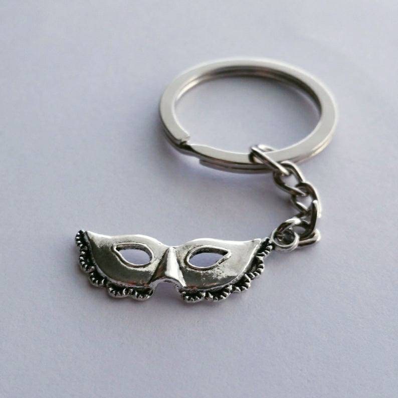 Masquerade Mask Keychain, Mask Keychain, Masquerade Keychain, Marti ...