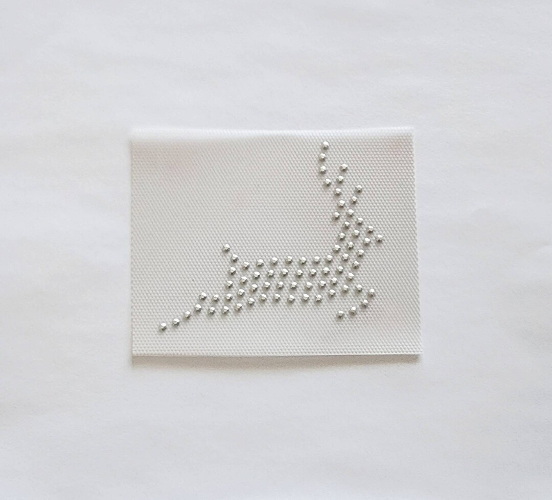 Deer Appliqué, Iron on Deer Rhinestone Patch, Reindeer Rhinestone ...