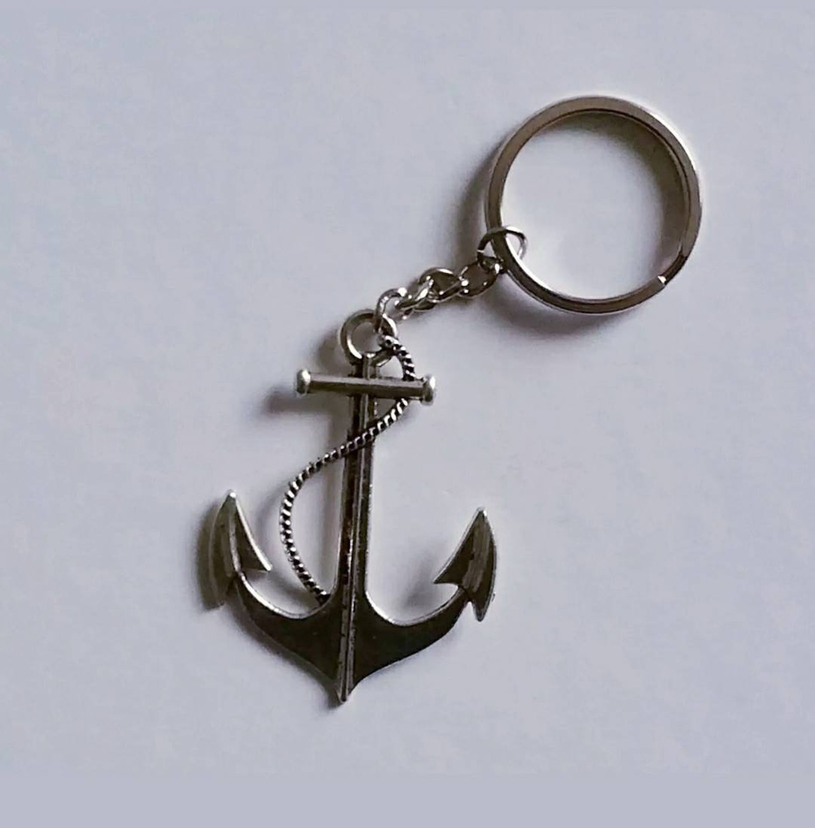 Nautical Anchor Keychain Sailor Keychain Nautical Keychain - Etsy