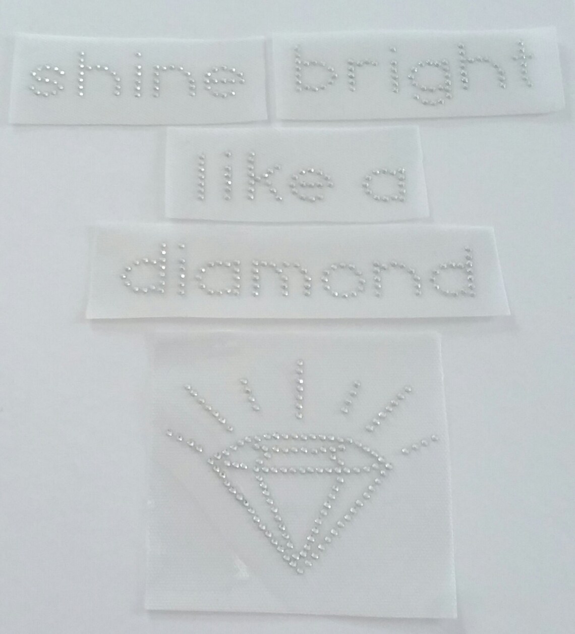 Diamond Appliqué Diamond Bling Diamond Shaped Rhinestone | Etsy