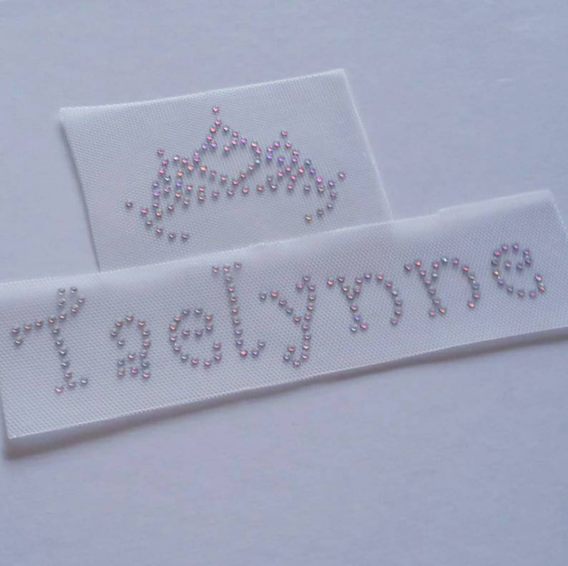 Personalized Name Appliqué Custom Name Patch Rhinestone | Etsy
