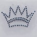 Crown Appliqué, Crown Rhinestone Transfer, Iron on Crown, Royal Crown ...