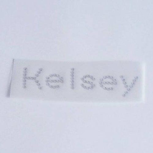 Personalized Name Appliqué Custom Rhinestone Appliqué - Etsy