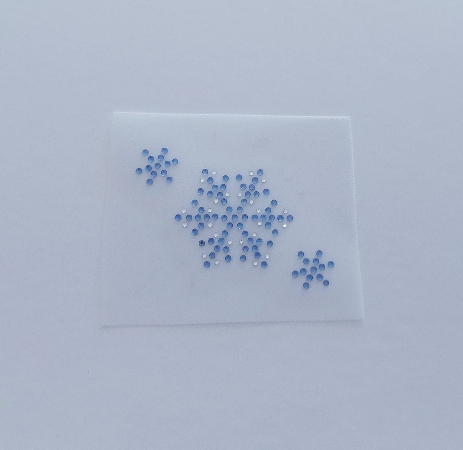 Snowflake Rhinestone Appliqué Snow Flake Iron-on Transfer - Etsy