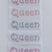 Queen Rhinestone Appliqué, "queen" Iron on Transfer, Royal "queen" Word ...