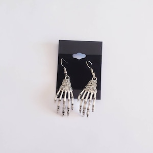 Skeleton Hand Earrings, Human Hand Earrings, Anatomy Earrings, Skeleton ...