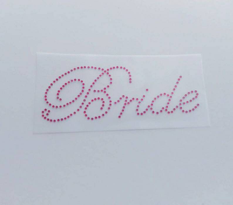 Crystal Bride Script Rhinestone Appliqué Rhinestone - Etsy