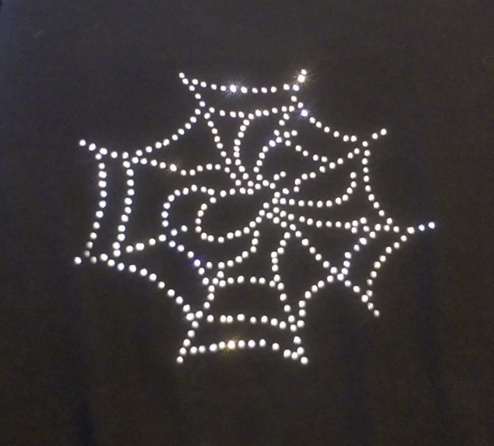 Spider Web Appliqué, Crystal Spider Web Iron On, Rhinestone Spider Web ...