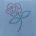 Rose Rhinestone Appliqué Rhinestone Rose Transfer Flower - Etsy