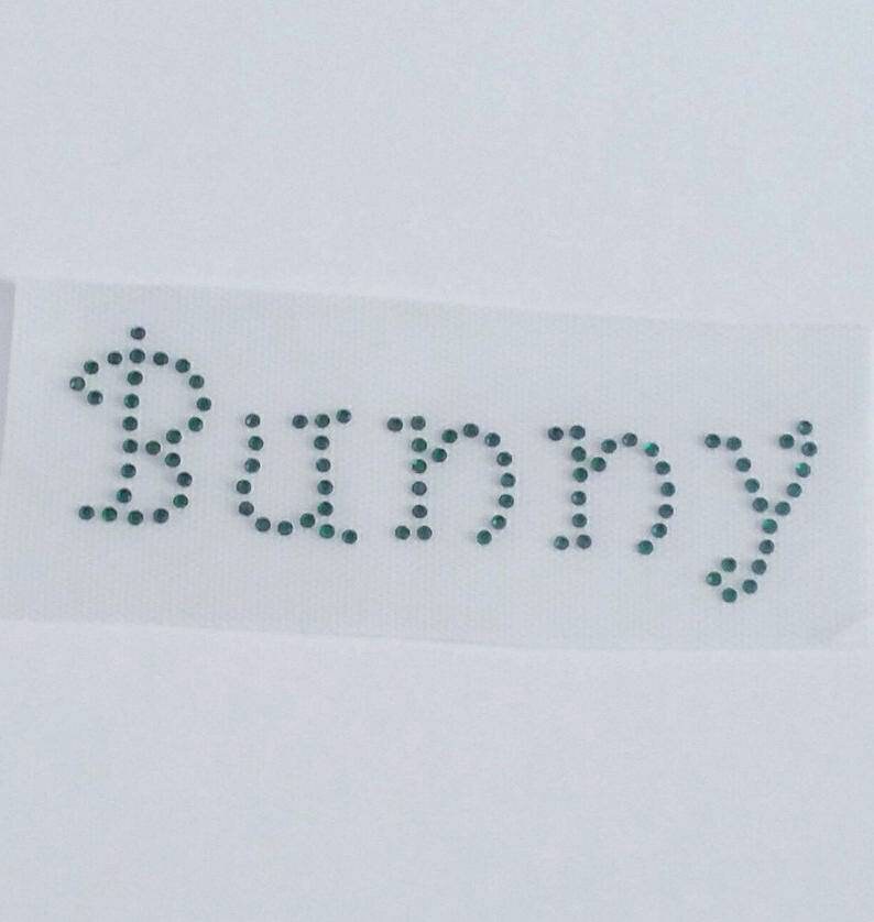 Personalized Name Appliqué, Custom Name Patch, Rhinestone Name, 1.5 ...