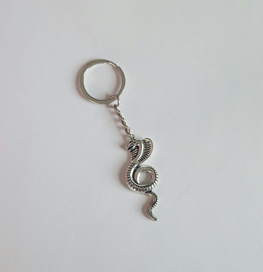 Llavero serpiente, llavero serpiente serpiente, llavero cobra, llavero animal, llavero gótico ...