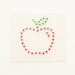 Apple Appliqué, Apple Rhinestone Transfer, Apple Iron on Patch ...