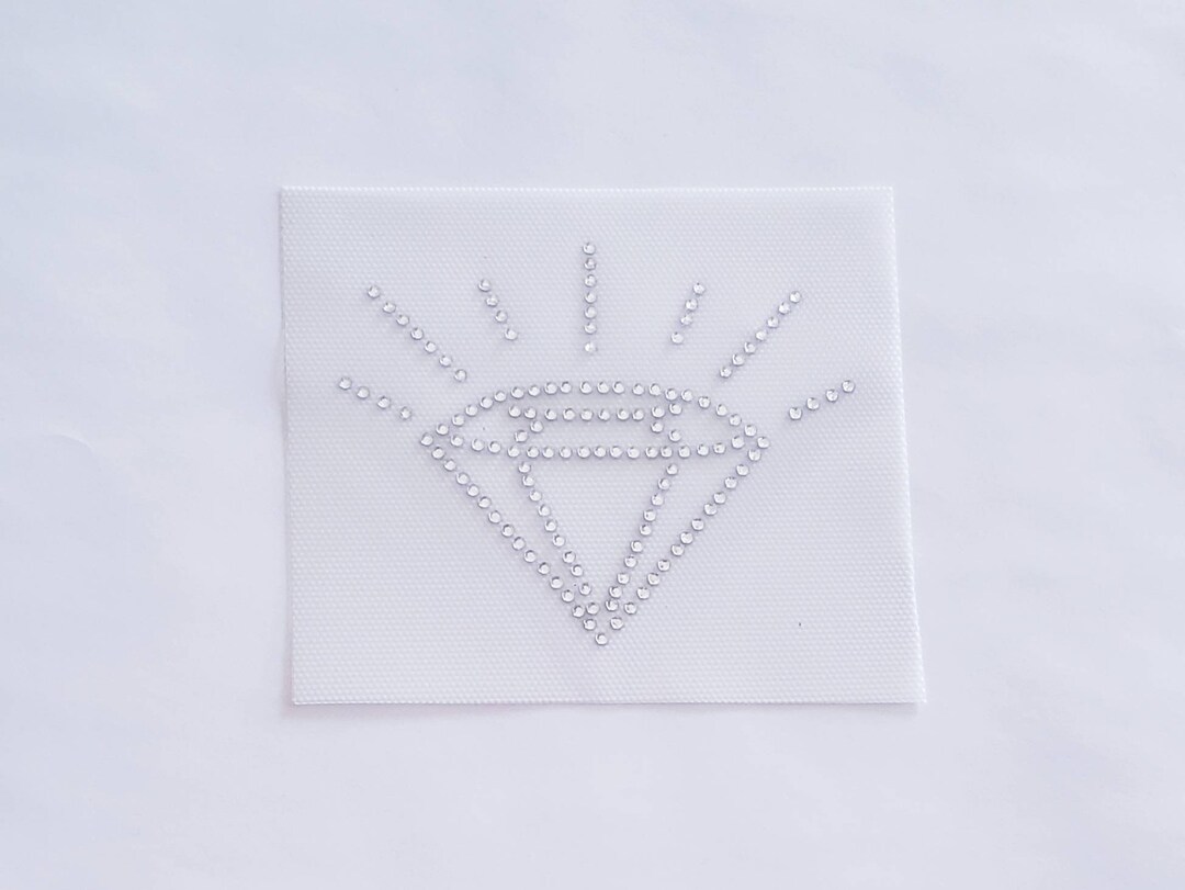 Diamond Appliqué, Diamond Bling, Diamond Shaped Rhinestone Transfer ...