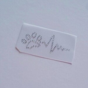 Life Line Rhinestone Appliqué, Paw Print Heart Beat Appliqué, Paw Life ...