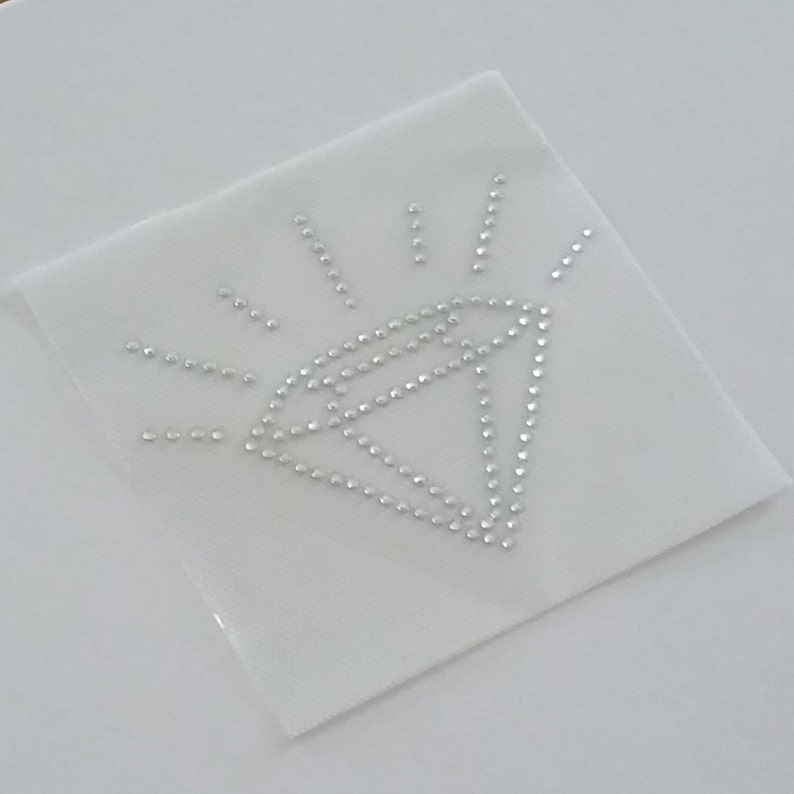 Diamond Appliqué Diamond Bling Diamond Shaped Rhinestone | Etsy