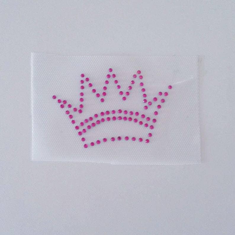 Crown Appliqué Crown Rhinestone Transfer Iron on Crown - Etsy