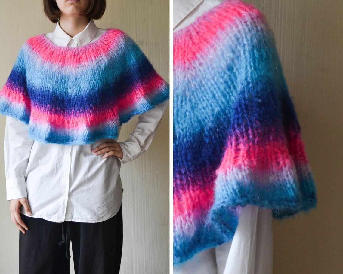 Easy Knitting Patterns for Women Poncho Pattern Pdf Beginner - Etsy