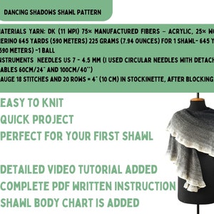 Easy Knitted Ruffled Shawl Pattern: Beginner DIY (PDF Pattern) - Etsy