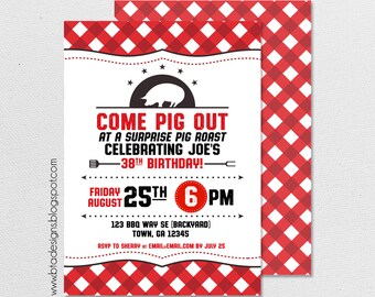 Pig Roast Invitation - Etsy