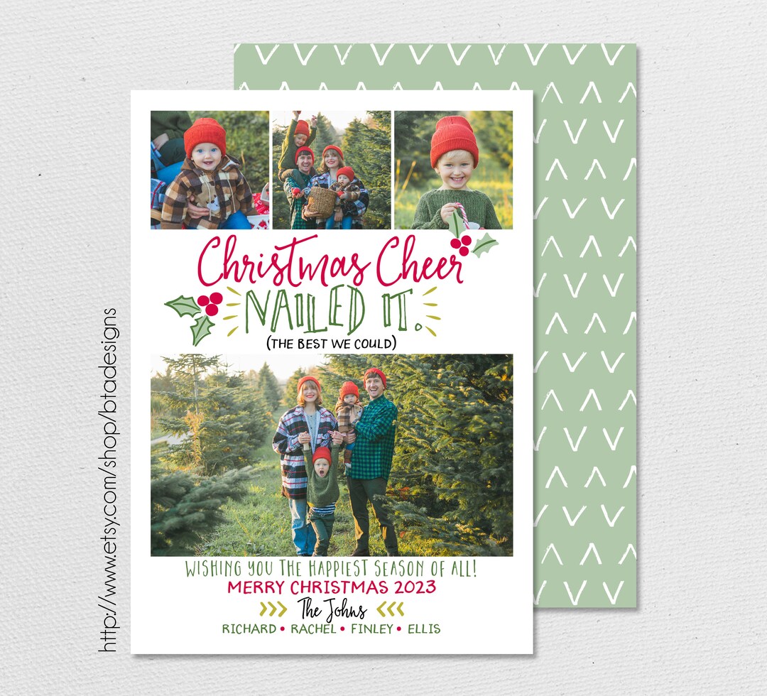 PC7 // Christmas Cheer// Funny Christmas // Christmas Card // New Year ...