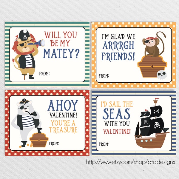 Pirates Booty Valentine - Etsy