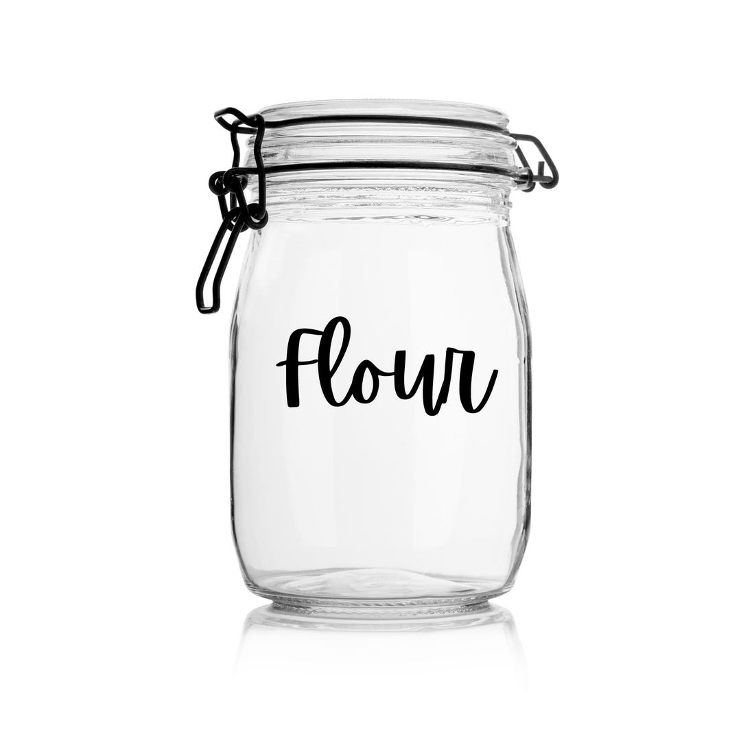 Flour Pantry Decal | Flour Label | Home Organization Decal for Flour - Etsy