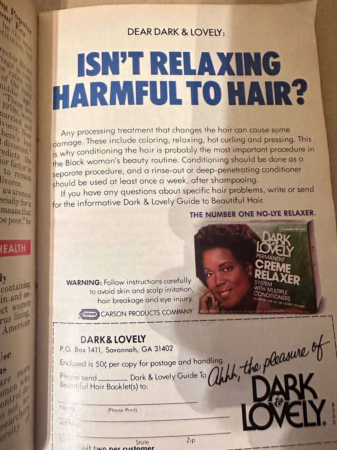 Vintage Jet Magazine April 1982 Teddy Pendergrass Fights for Full ...