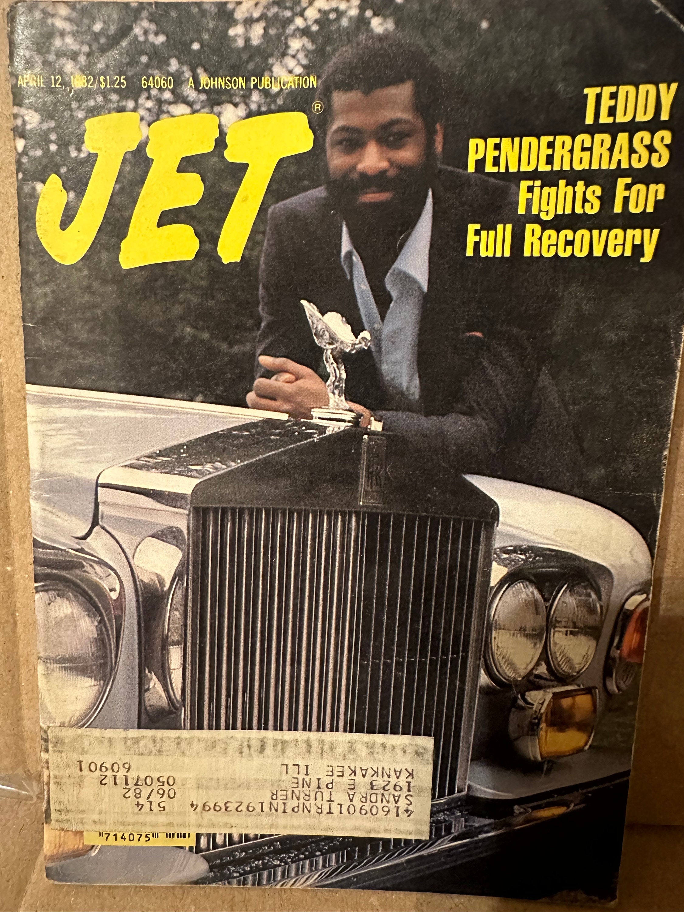 Vintage Jet Magazine April 1982 Teddy Pendergrass Fights for Full ...