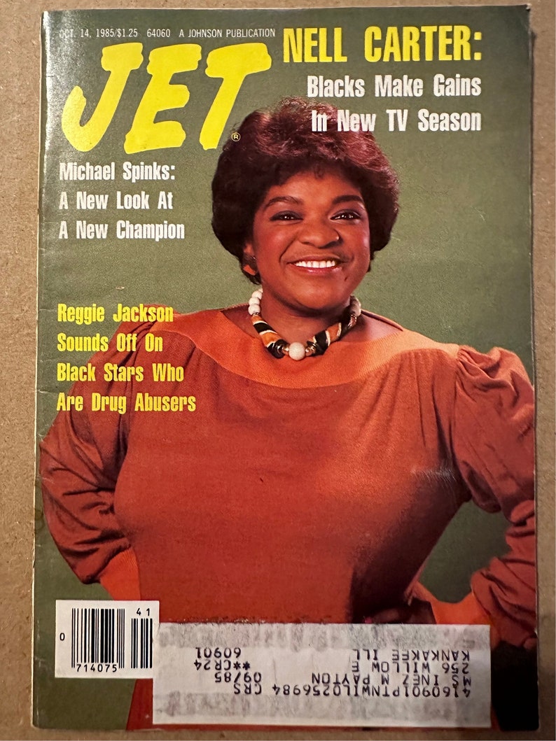 Vintage Jet Magazine October 1985 Neil Carter Blacks Make Gains in New ...