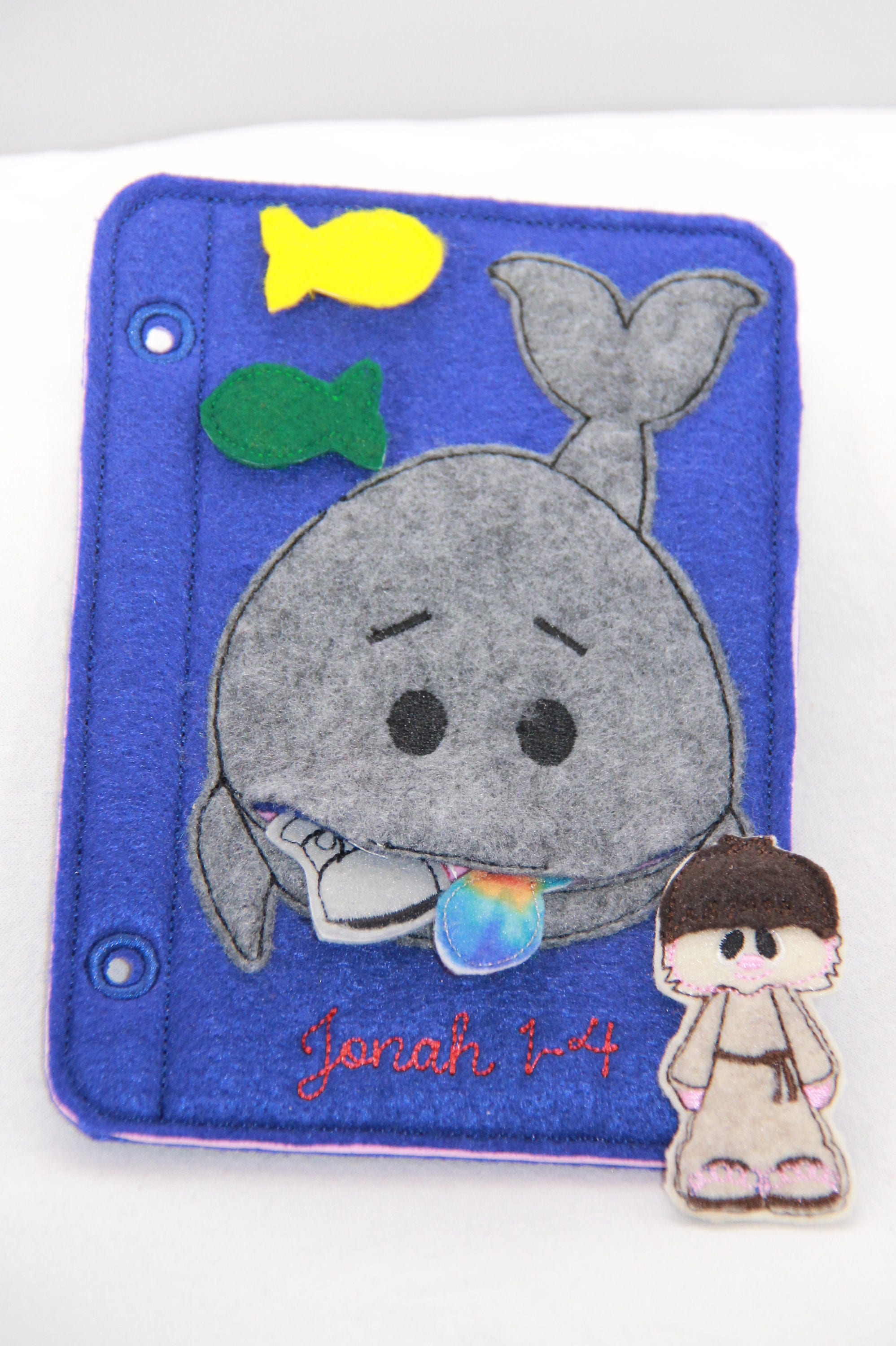 Jonah and the Whale 5x7 Bible Quiet Book Page - Etsy