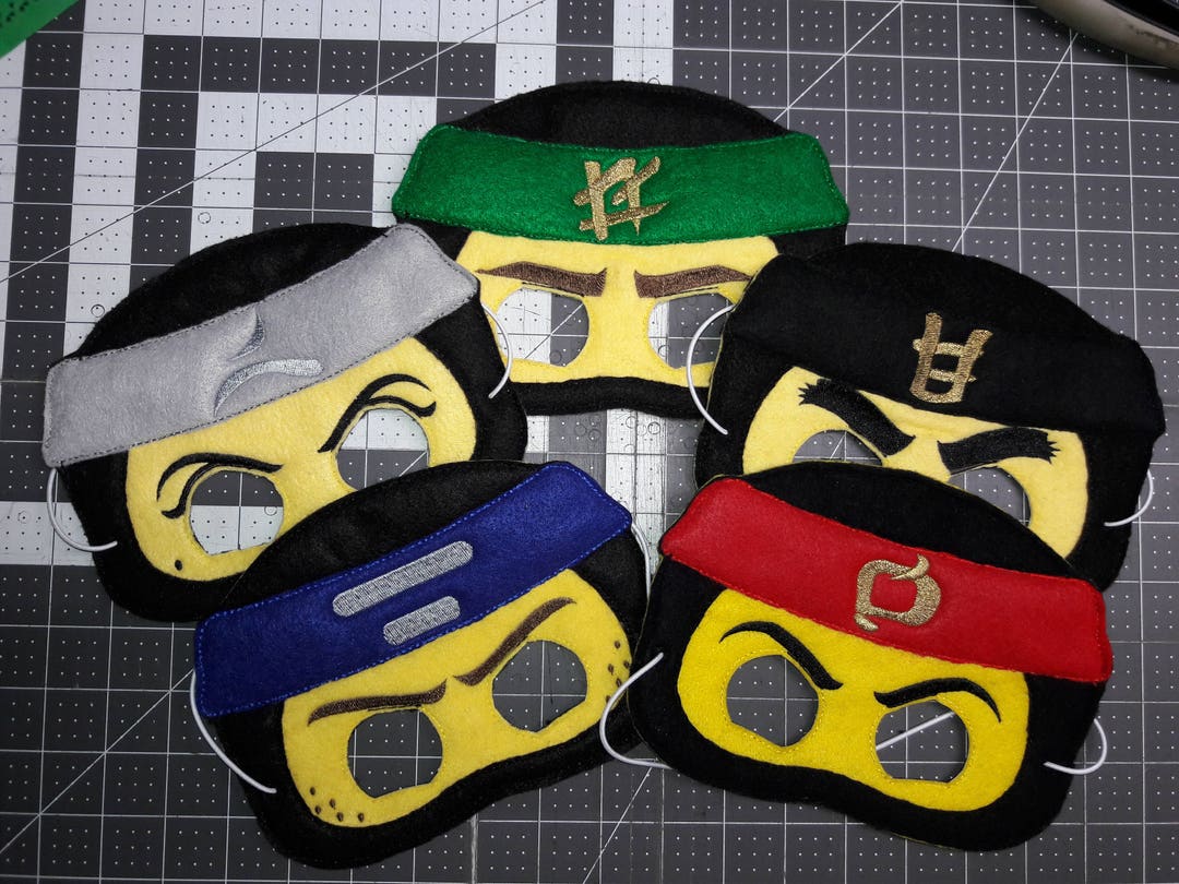 NEW Ninjago Masks, Kai, Nya, Zane, Lloyd, Zane, Cole, Jay Pretend Play ...