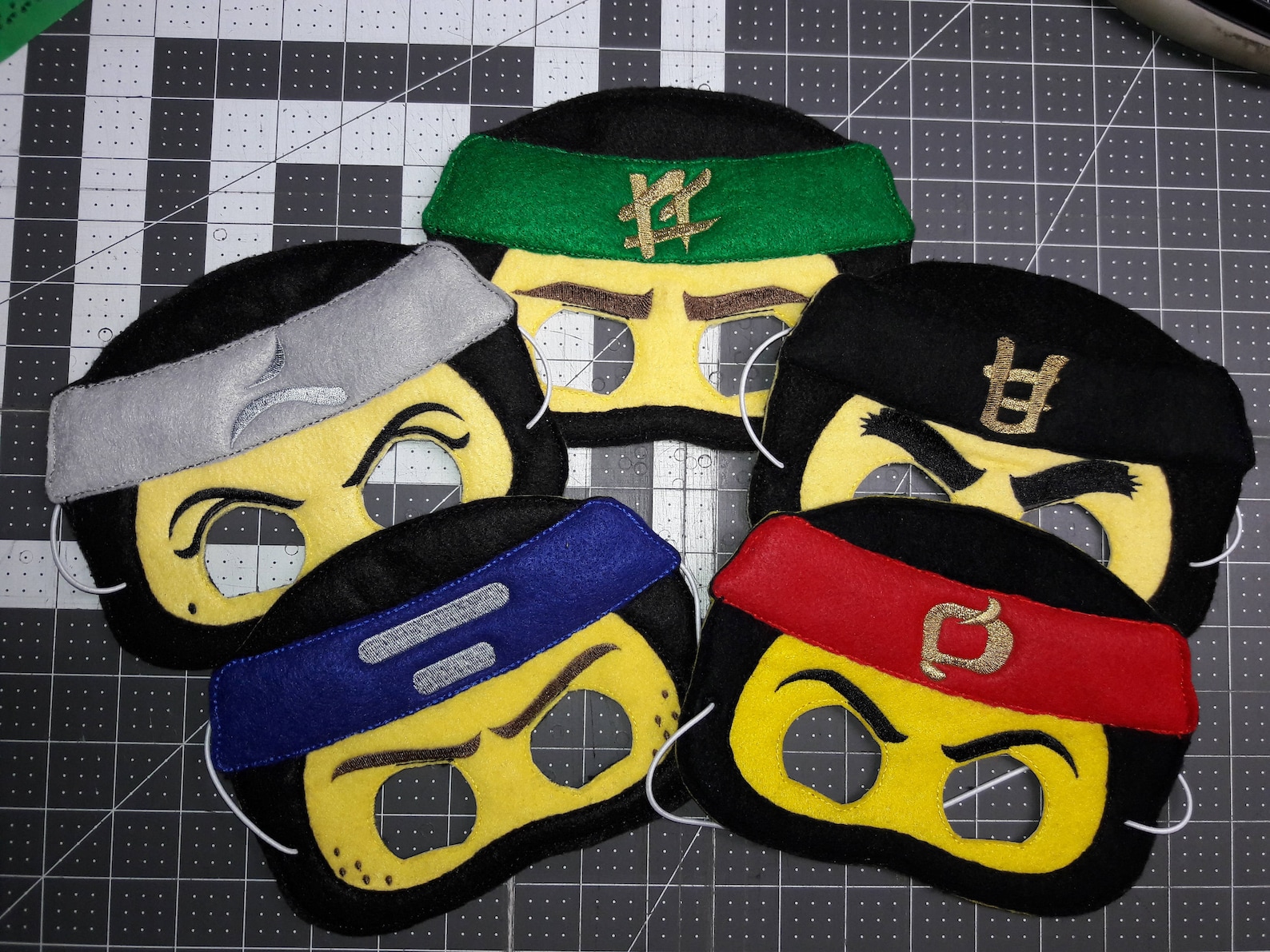 NEW Ninjago Masks Kai Nya Zane Lloyd Zane Cole Jay - Etsy