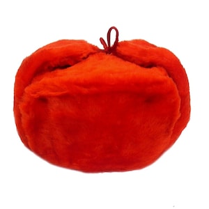 Russian Winter Hat Ushanka RED - Etsy