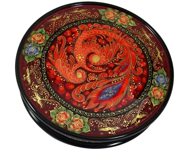 Kholui Russian Lacquer Box FIREBIRD #4127 - Etsy