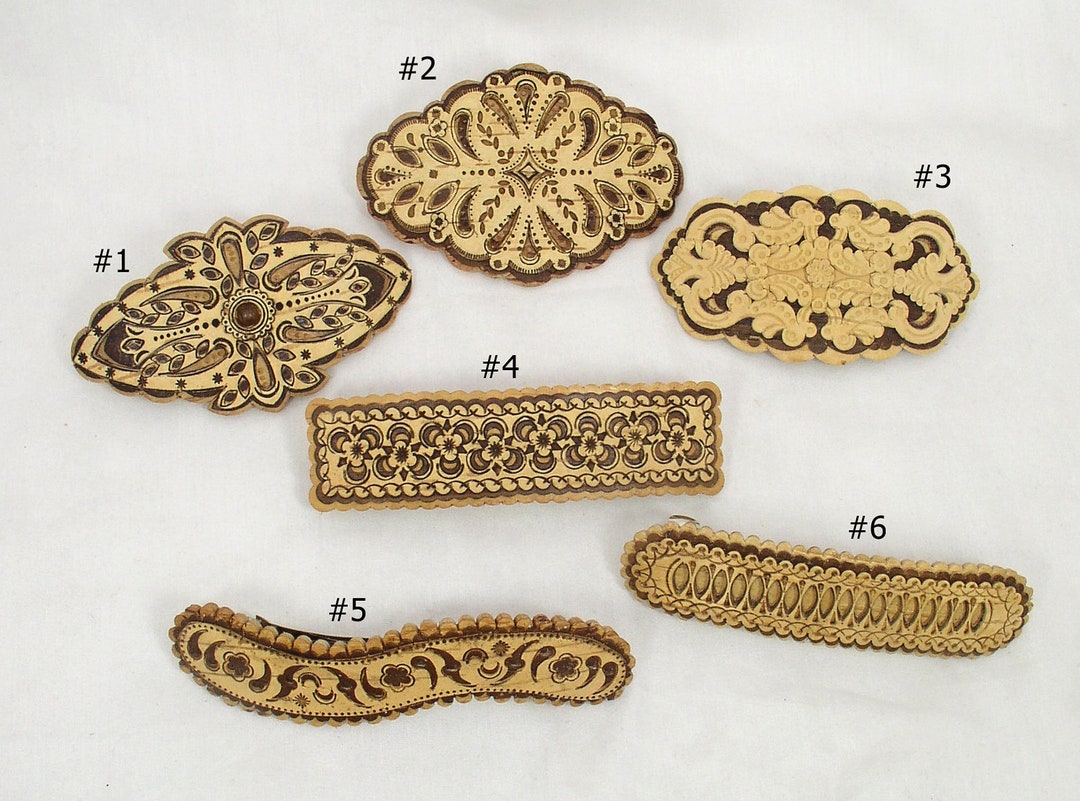 Russian Birch Bark Hair Clip Barrette - Etsy