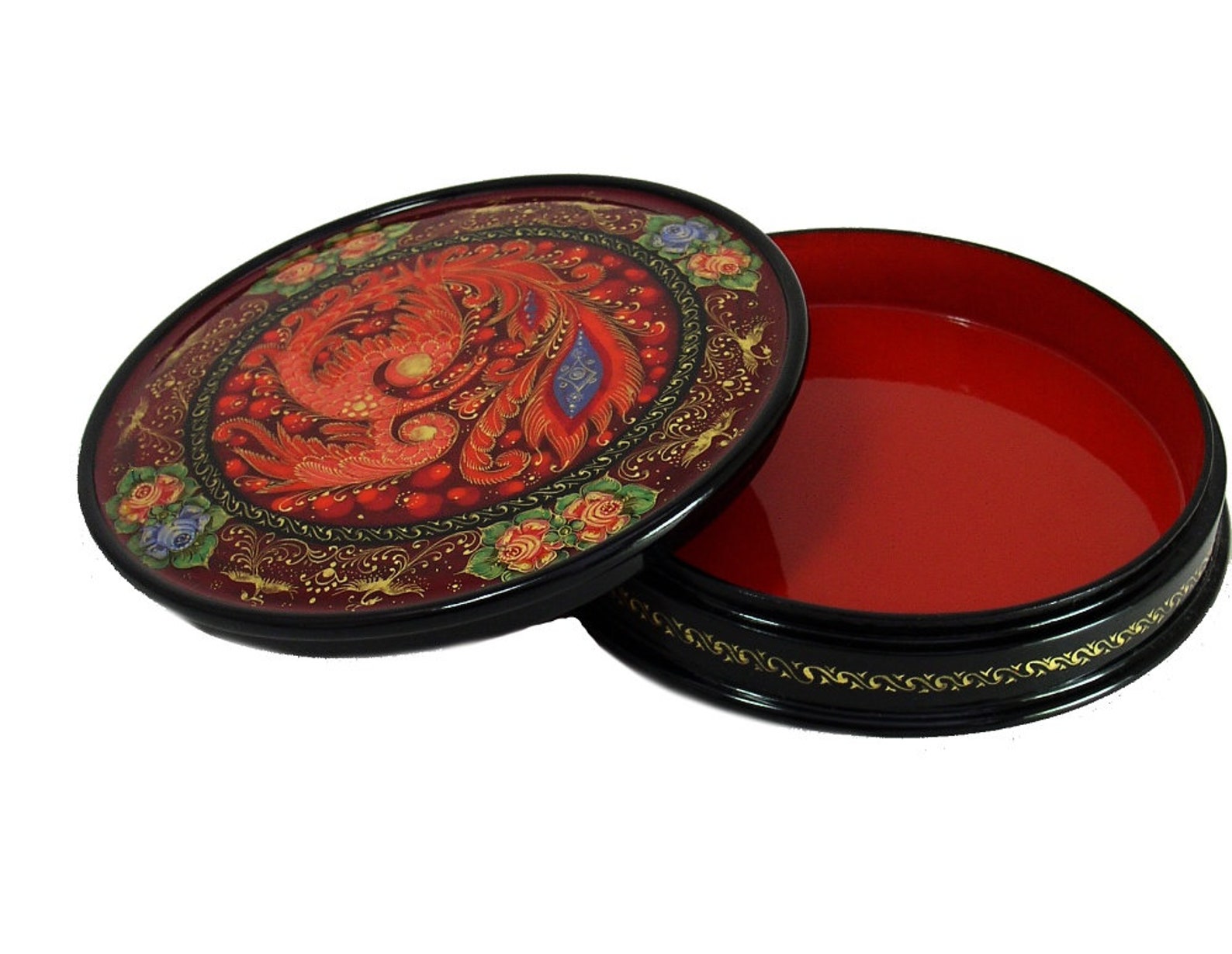 Kholui Russian Lacquer Box FIREBIRD 4127 - Etsy