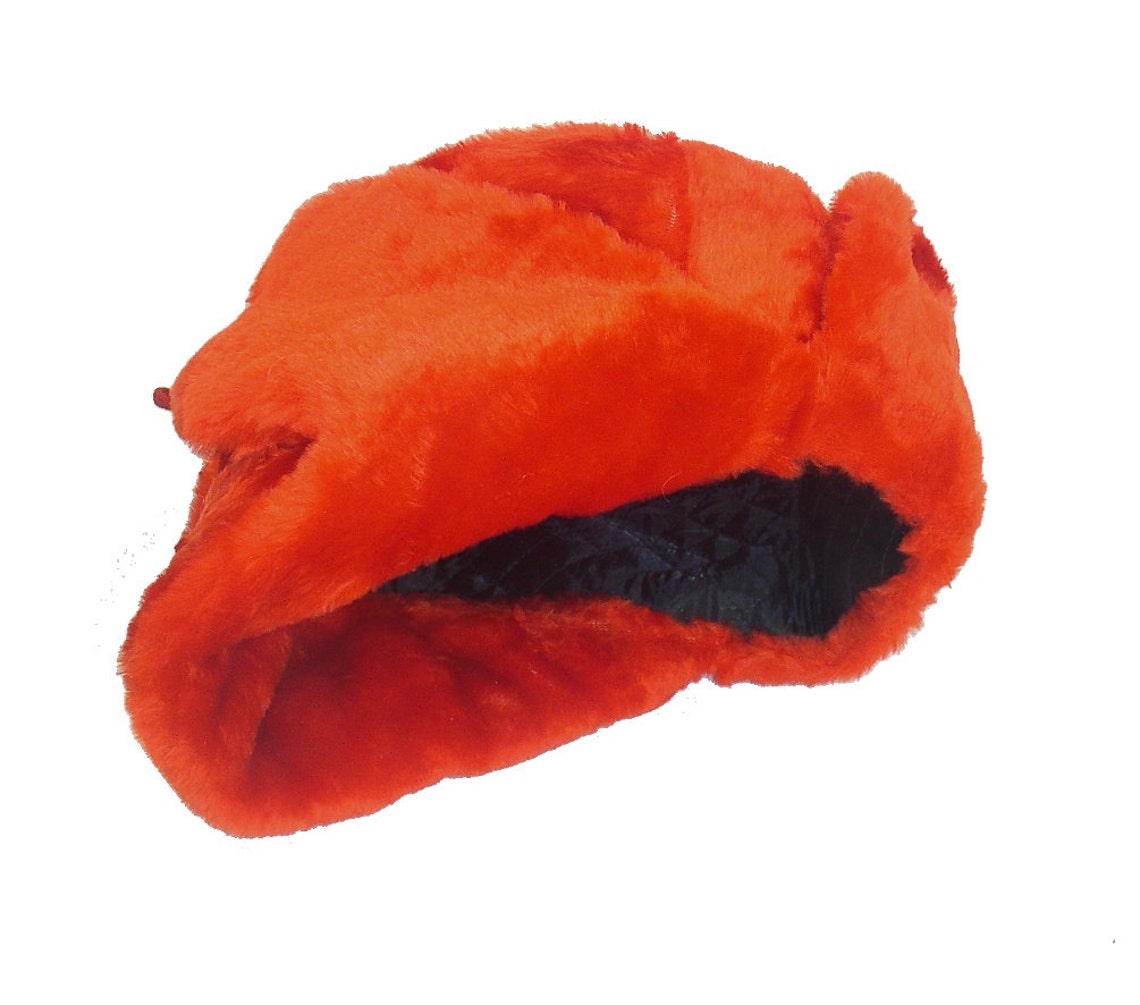 Russian Winter Hat Ushanka RED - Etsy