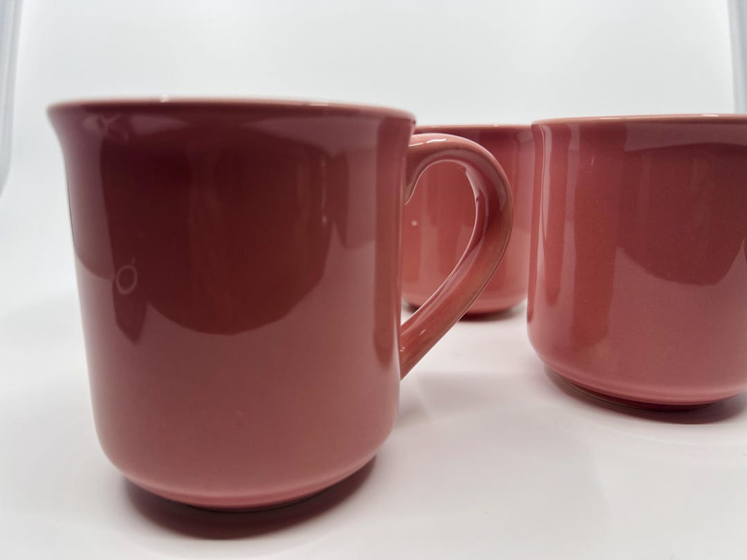 Vintage 80s / 90s Barbie Pink Coffee Mugs, Mary Kay Lady Cute Vibes ...
