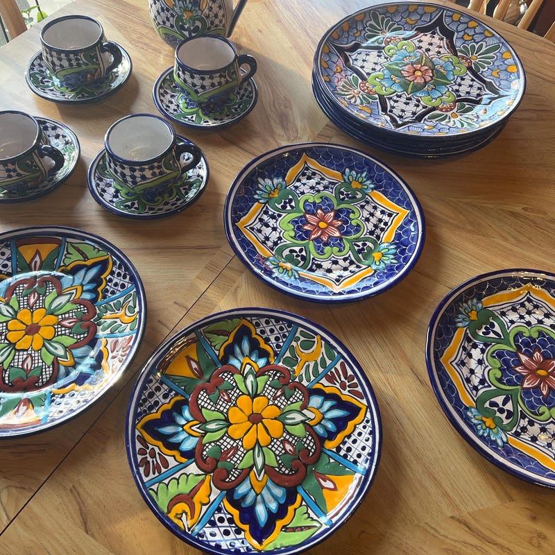 Mexican Dinnerware Set - Etsy