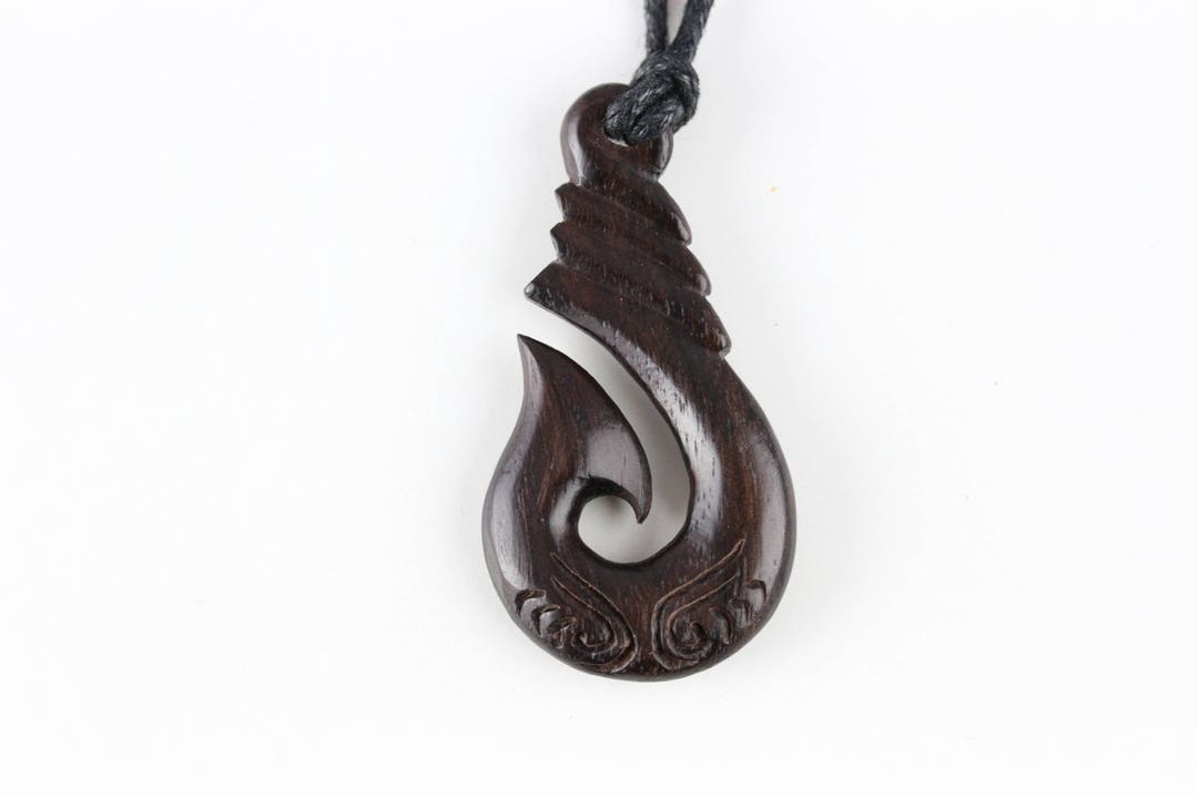 Wood Maori Hook Necklace Yoga Meditation Necklaces Wood Maori Hook ...