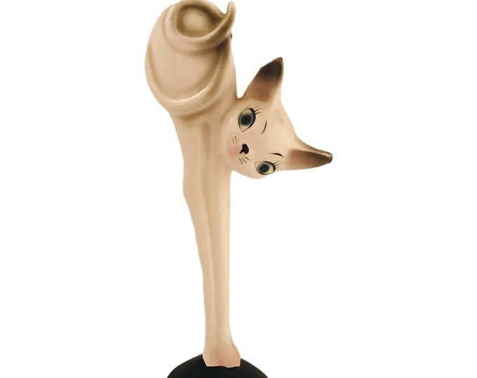 Lefton Mid Century MCM Porcelain Siamese Kitty Cat Long Tall Legs Big ...