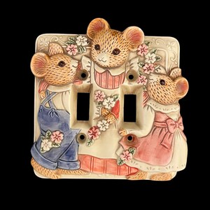 Takahashi Japan Vintage Light Switch Plate Cover Mother Mouse - Etsy