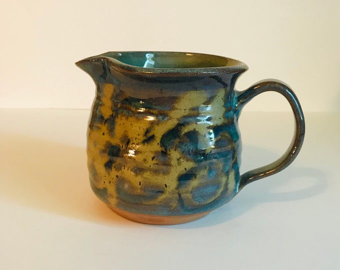 Jack Ouellette Art Pottery Pitcher Canadian Cape Breton Arichat Nova ...