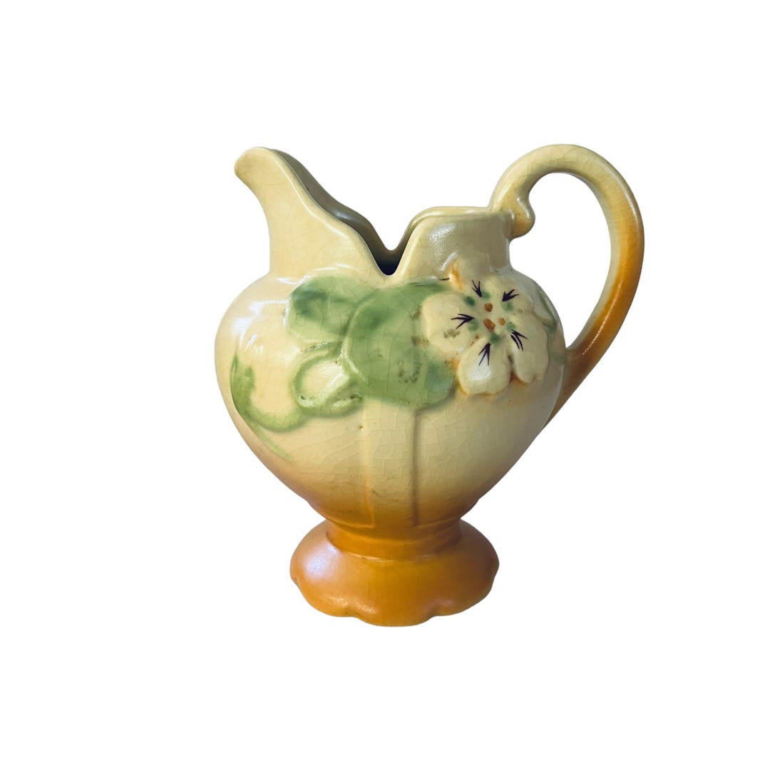 Weller Ware Pottery Nasturtium Flower Pitcher - Etsy