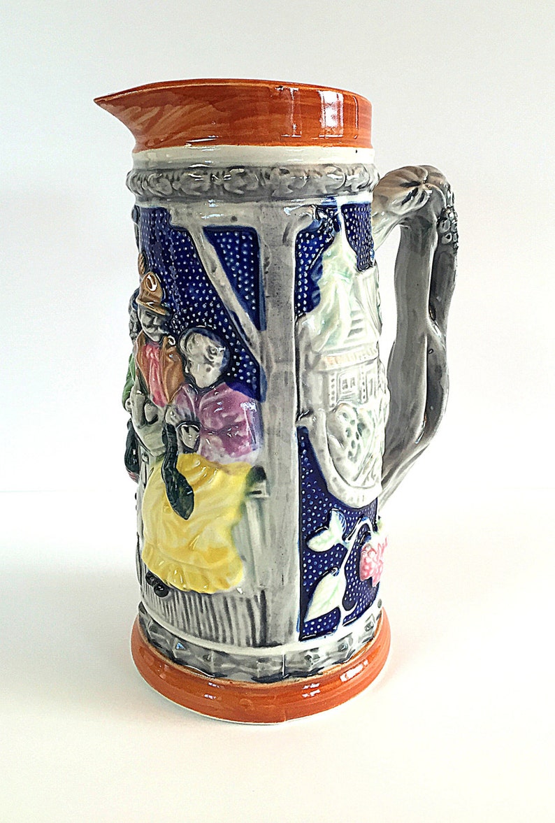 German Style Beer Stein Bier Stein Pitcher Mugs Set Vintage | Etsy