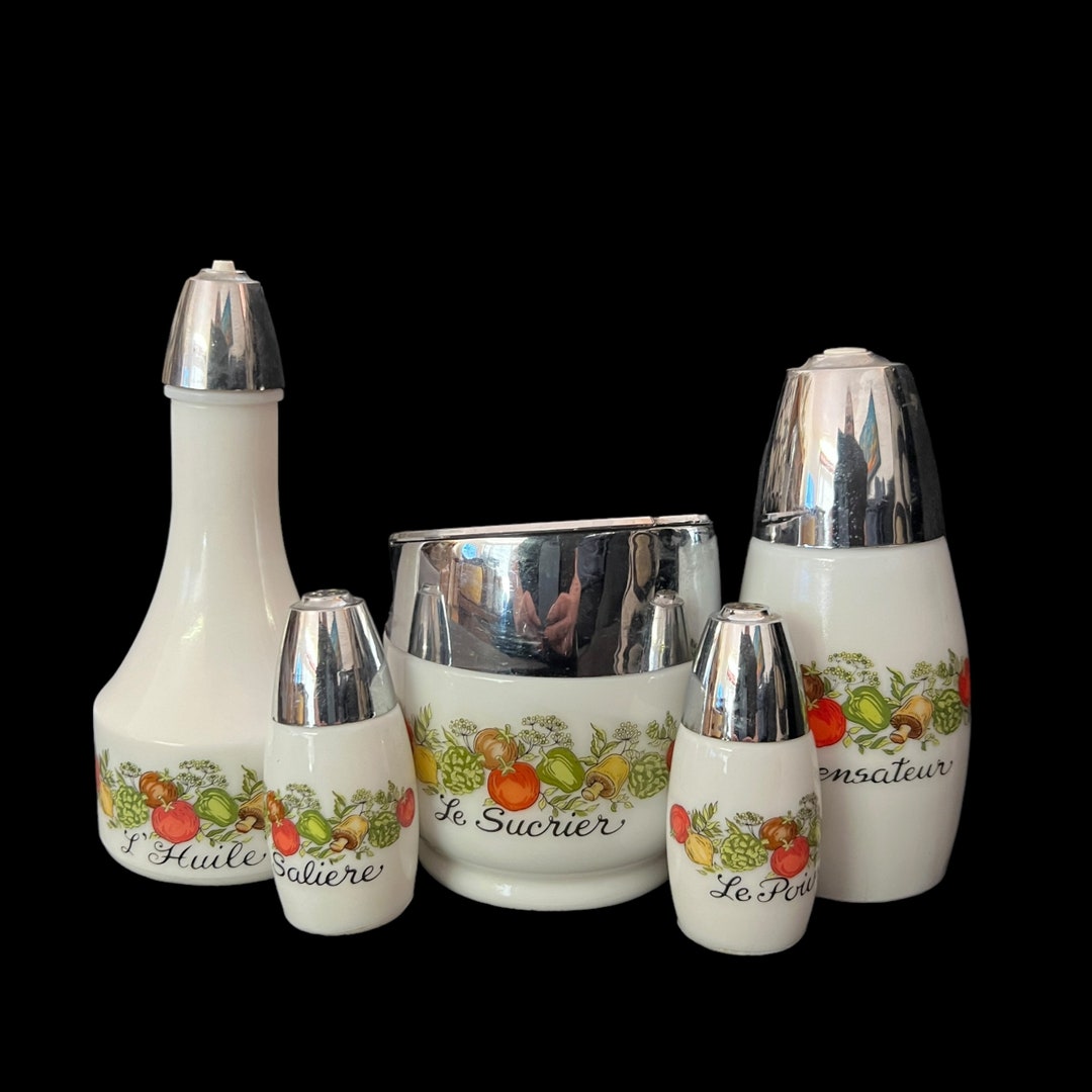 Set of Gemco Serving Ware Matchables Salt and Pepper Shakers Oil ...